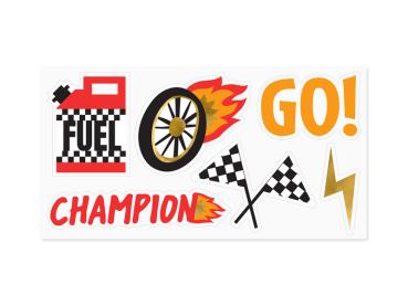 Car Racing Sticker von Partydeco - Partyzubehör online kaufen für ...